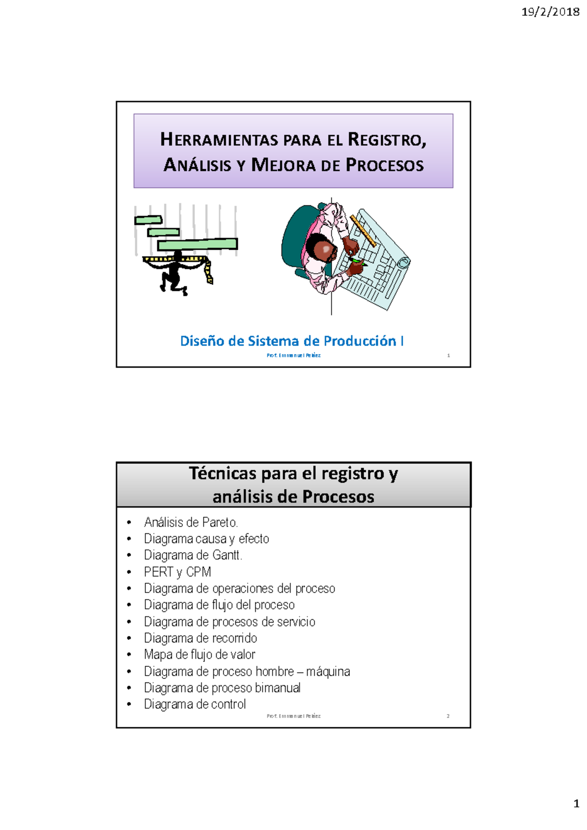 Unidad II - Clase 1 - Tecnicas de registro y analisis de procesos - HERRAMIENTAS PARA EL ...