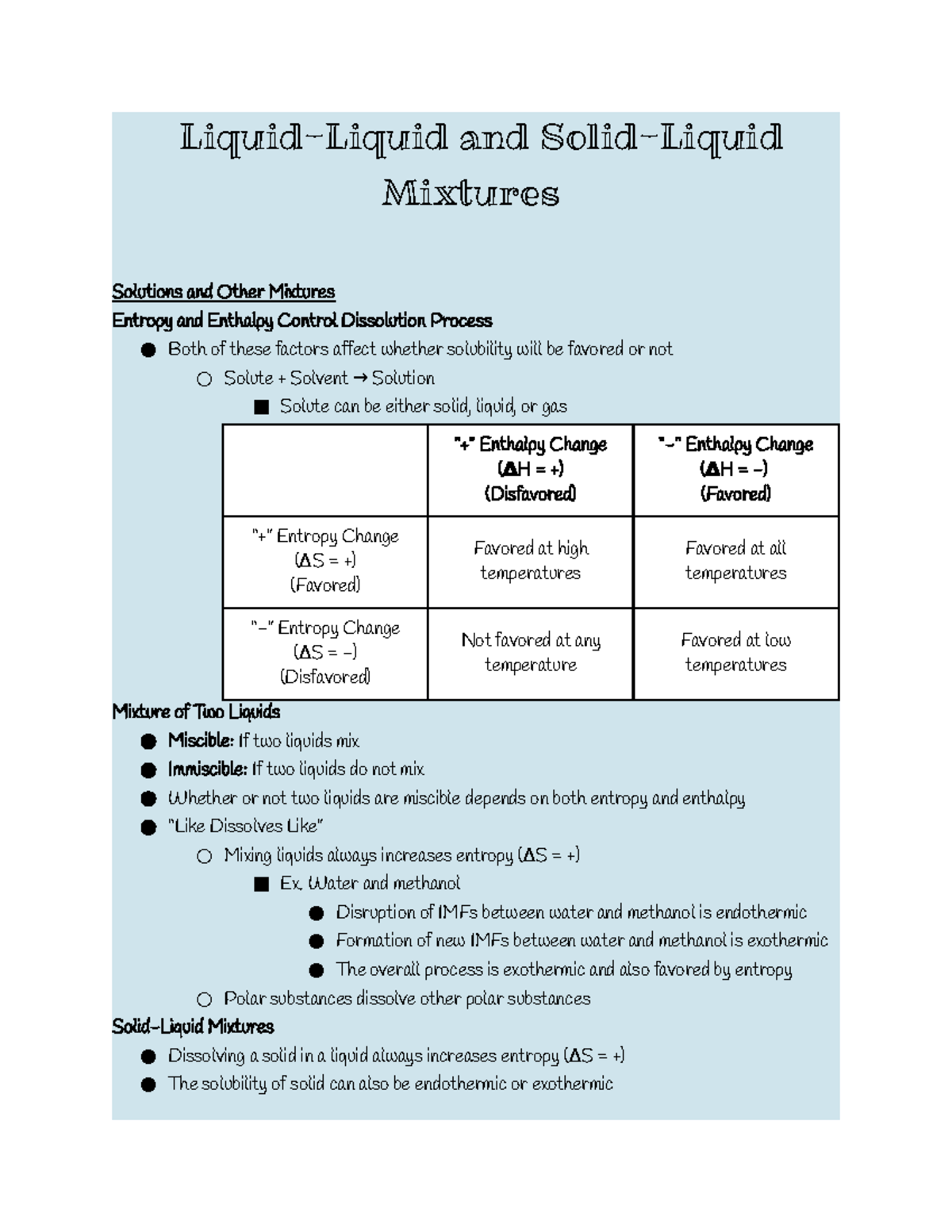 Liquid-Liquid and Solid-Liquid Mixtures - Liquid-Liquid and Solid ...
