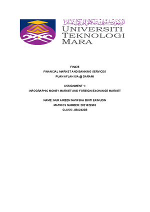 Group Assignment FIN435 - Financial Banking and Services - UiTM - Studocu