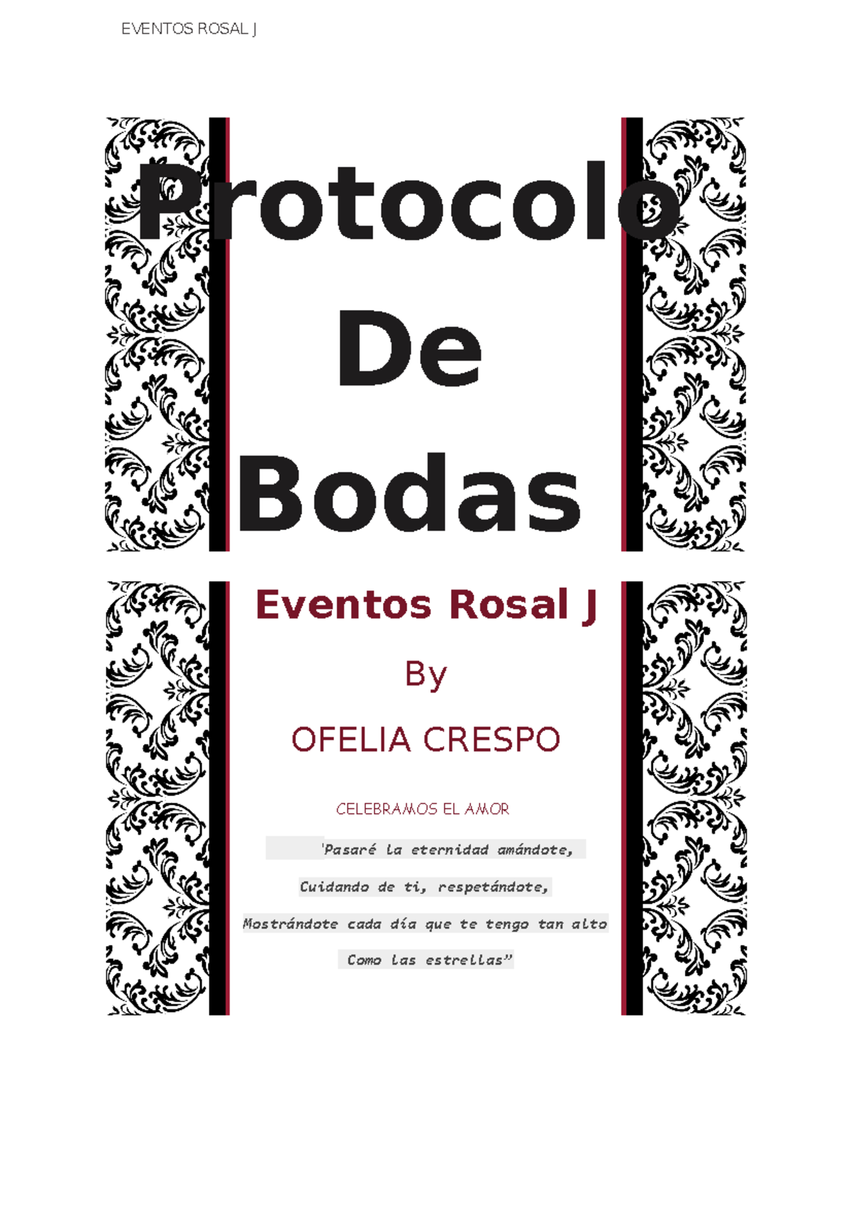 Protocolo Floral Para Bodas