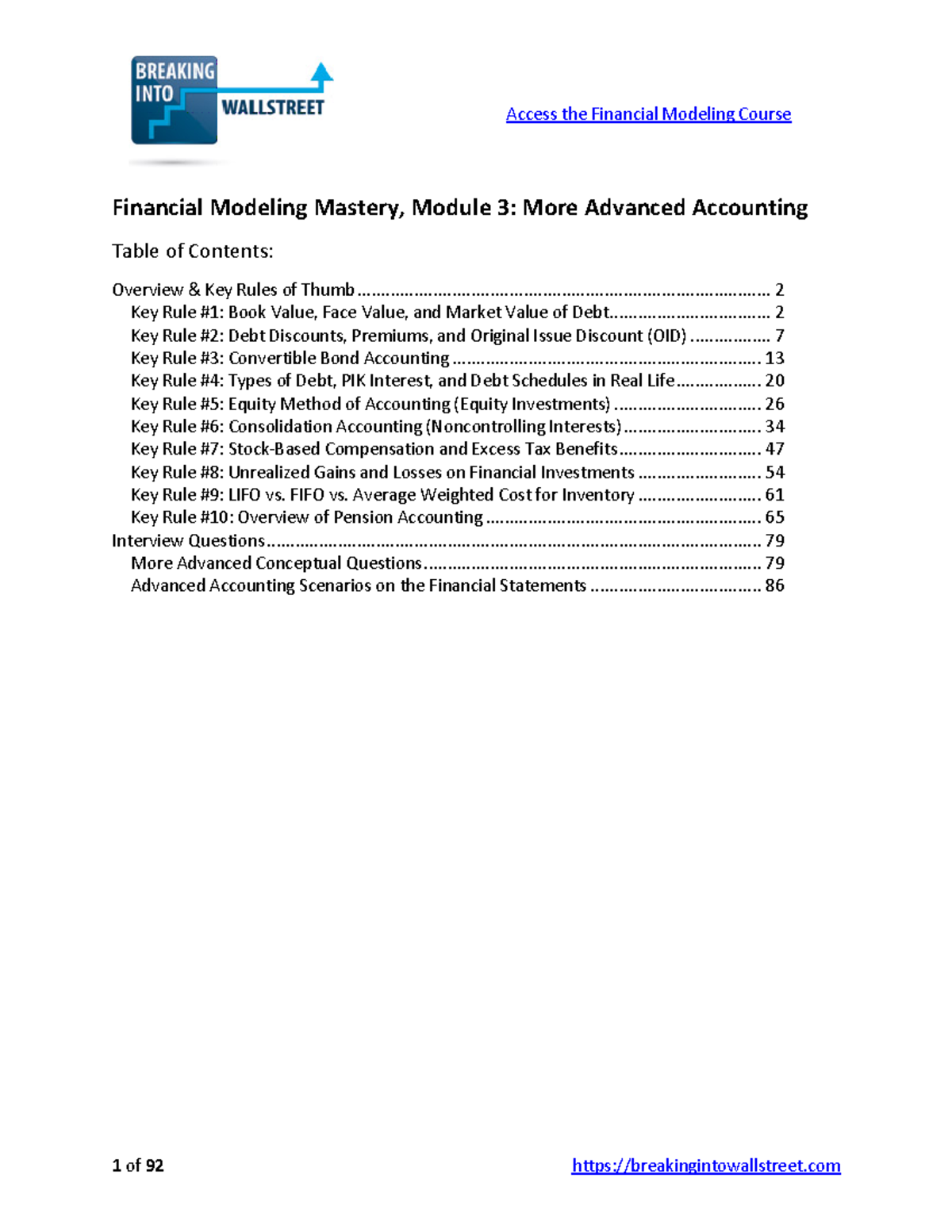 03 Advanced Accounting Guide - Financial Modeling Mastery, Module 3 ...
