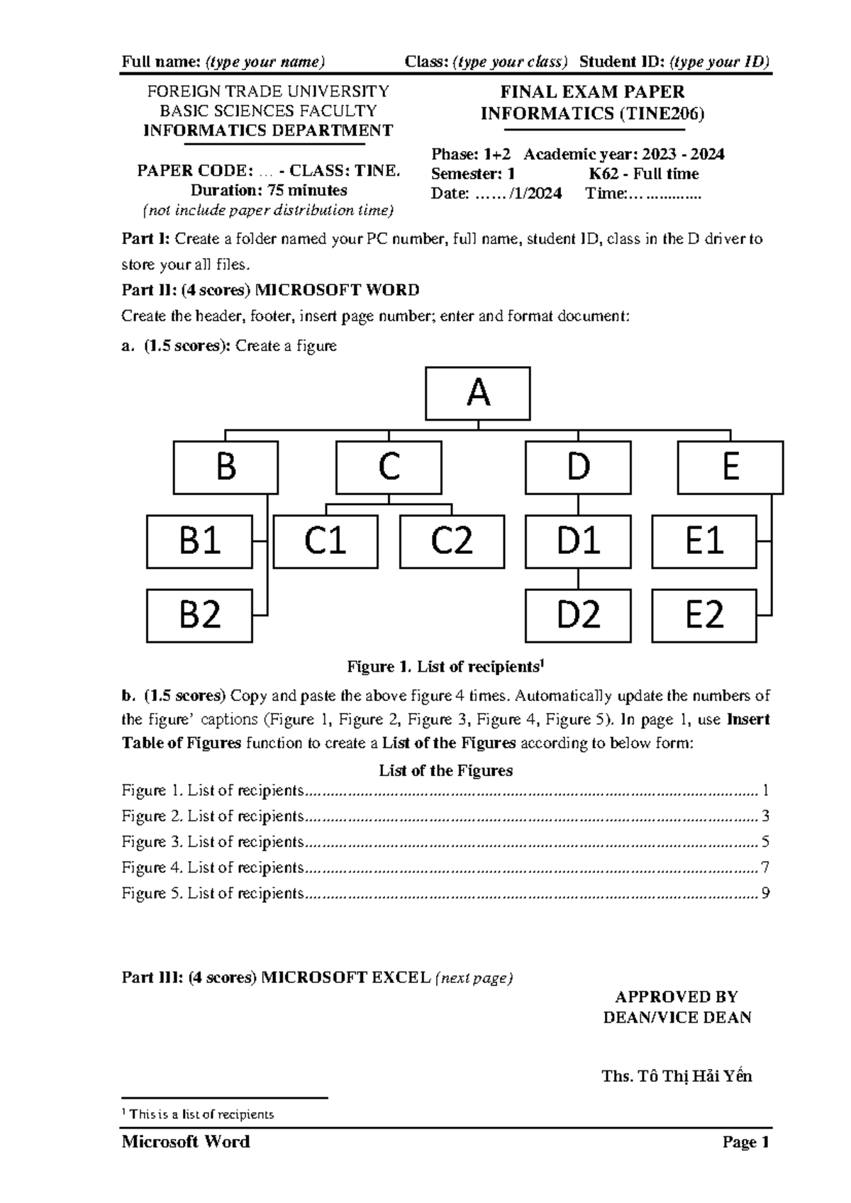 W.4 - Full name: (type your name) Class: (type your class) Student ID ...