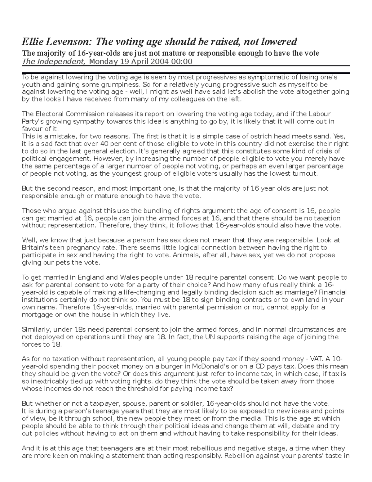 The-voting-age-should-be-raised-not-lowered-article - Ellie Levenson ...