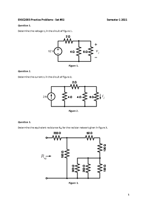 ENSC2003 Problem Sheet 3, week 4 - GSOM 540 - George Mason - Studocu