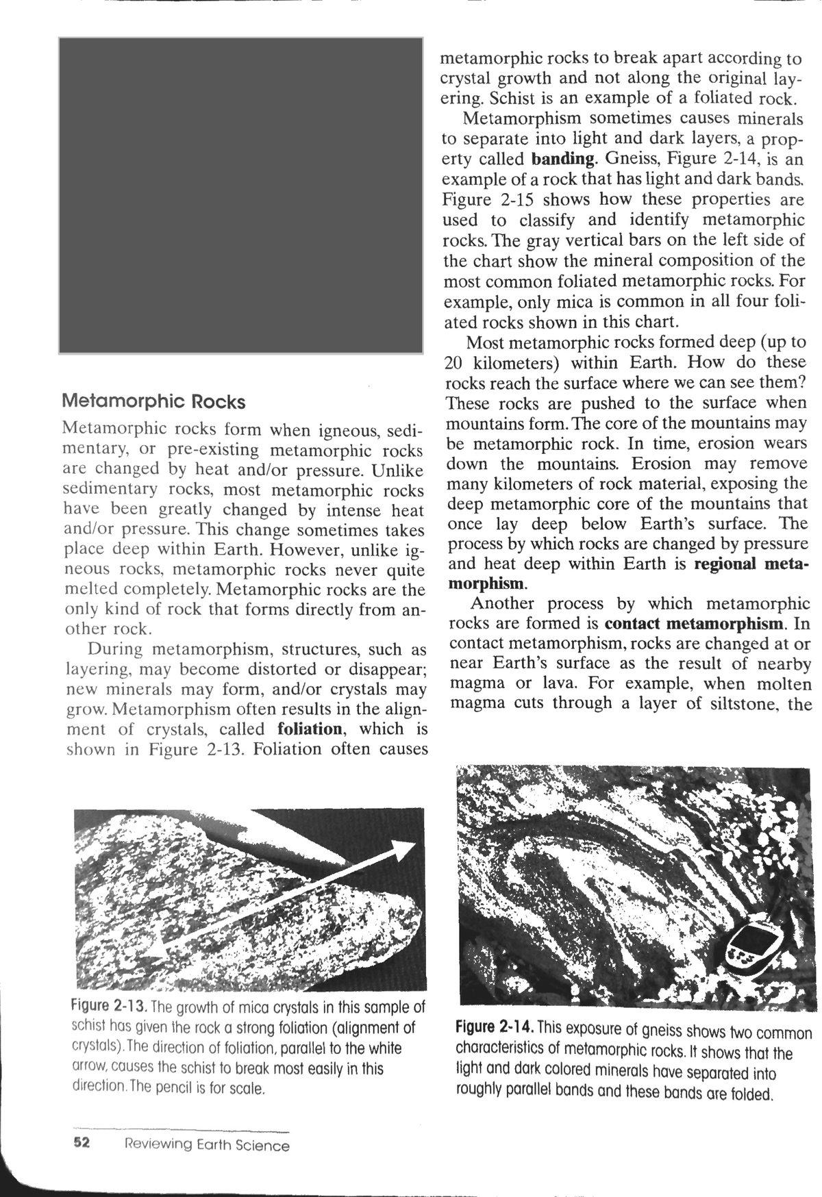 Metamorphic reading and questions pdf - metamorphic rocks to break ...