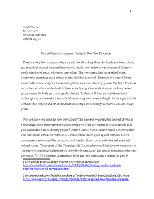 Lesson 6 Part 1 Tour Sample Answer - MODR1730 & MODR1760 Lesson 6 Part ...