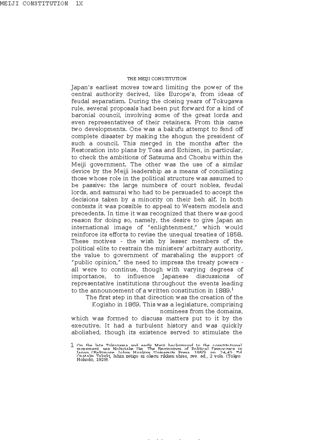 Meiji constitution - Summary Ba Honours History - THE MEIJI ...