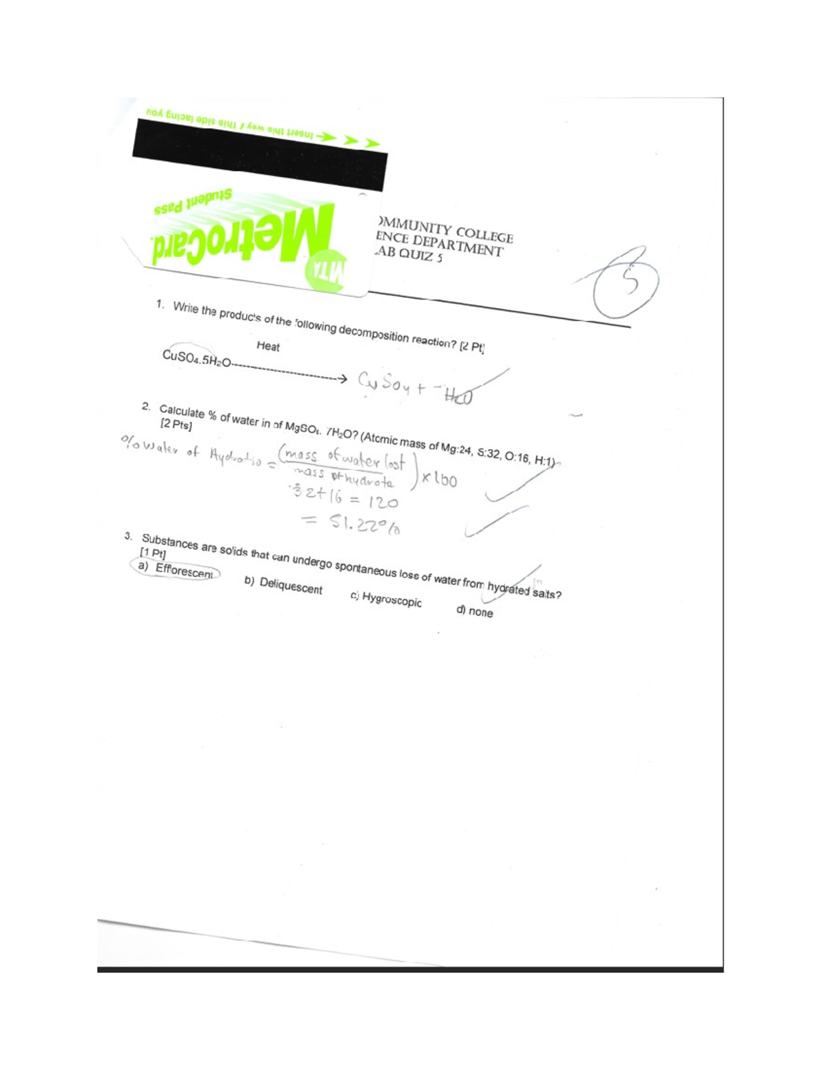 Te - quizz - SCC 110 - Studocu