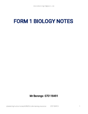 Agriculture Form 2 Notes Teacher - AGRICULTURE FORM II NOTES 9.0 Soil ...
