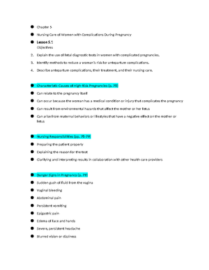 Maternal Child Nursing Unit 1 Ch 3 Outline - Maternal Child Nursing ...