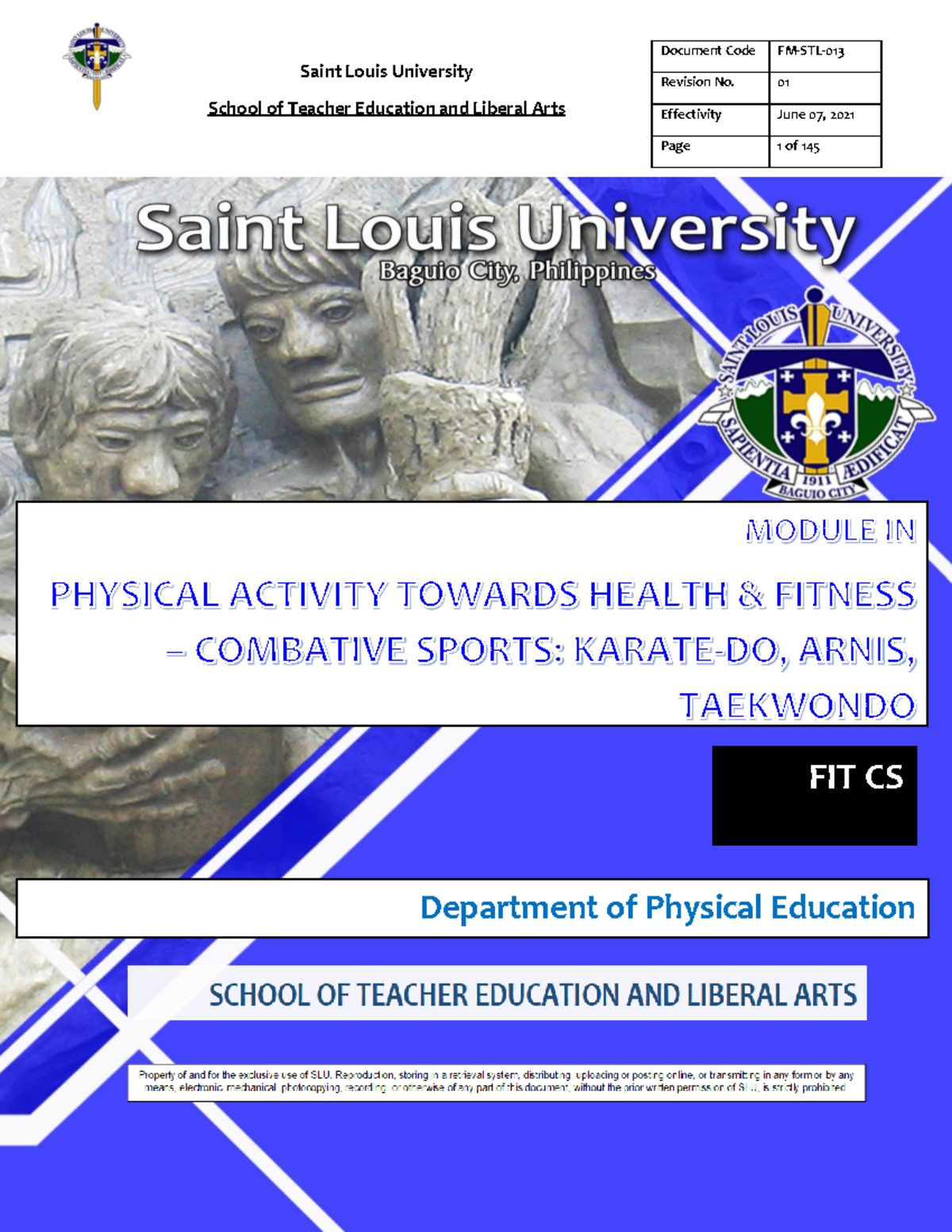 FM-STL-013 Course Learning Packets Template FIT CS DH Reviewed ...