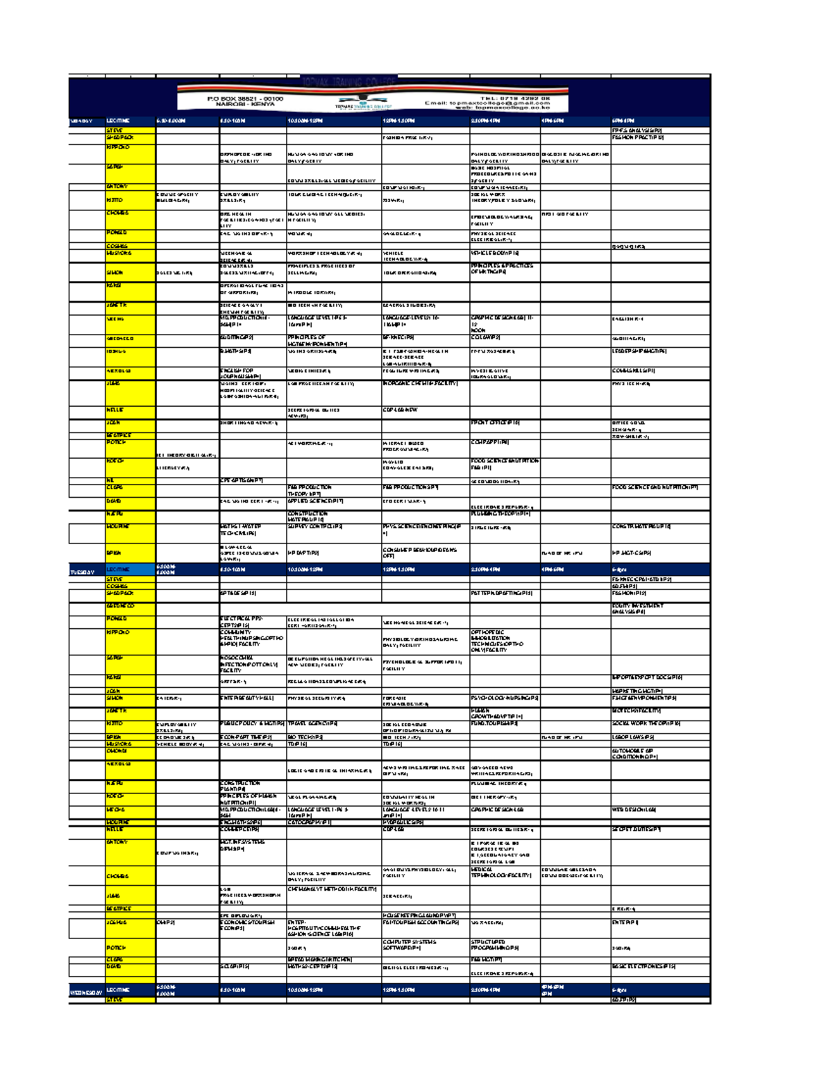 OCT 2024 Timetable - All information communication and technology notes ...