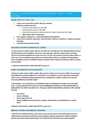Lecture 5 - Disruptive Tech - MODULE 3 – ARTIFICIAL INTELLIGENCE – WEEK 5 - AUTONOMOUS LECTURE ...