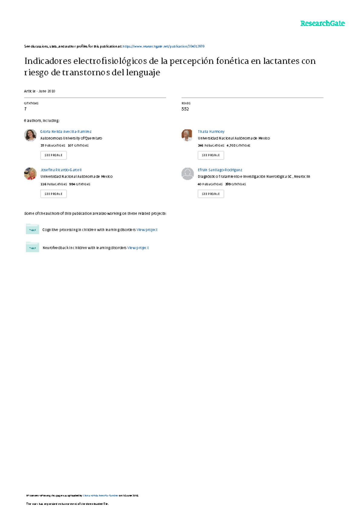 Avecilla 2010 - SSSSSSSSSS - See discussions, stats, and author ...