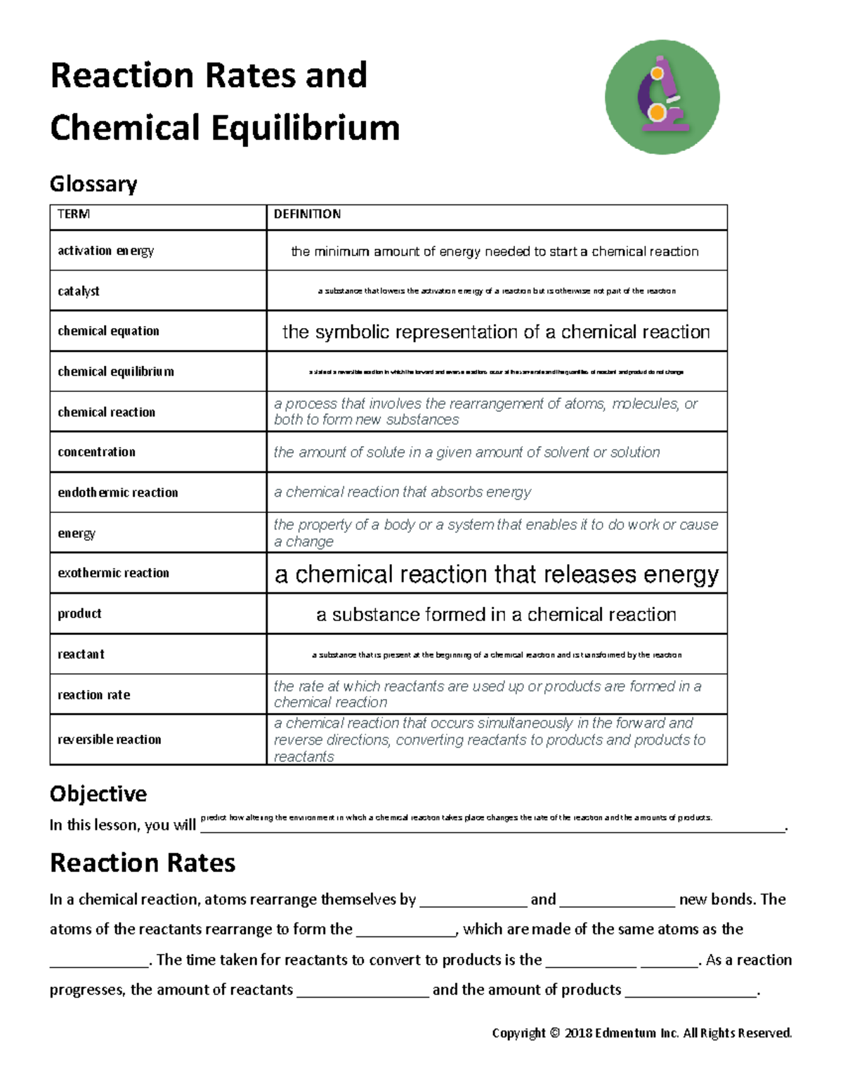 A6dd5472b23c4a2380c761fe3305788 b - Reaction Rates and Chemical ...