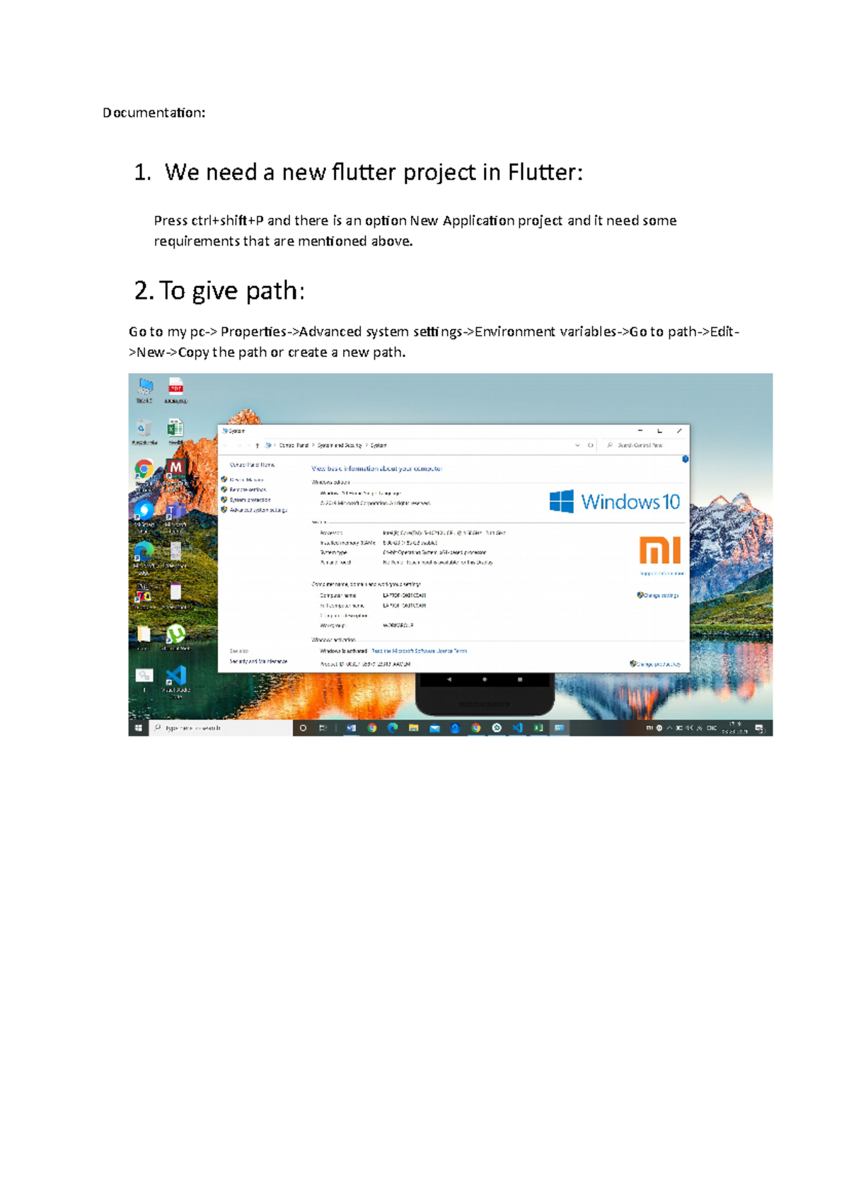 Documentation - ekdwfnkefnd - Documentation: 1. We need a new flutter ...