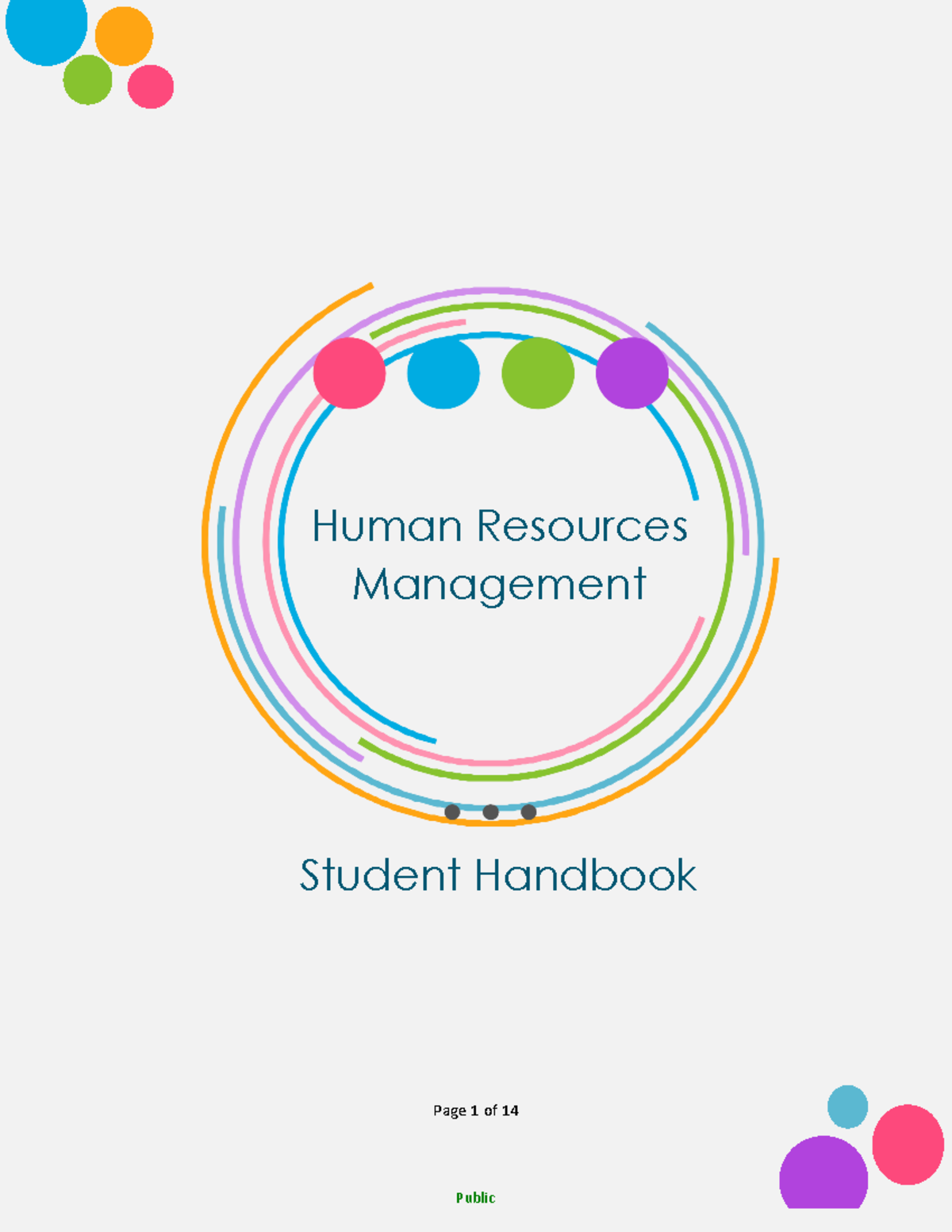 HRM chapter 1 - course - Page 1 of 14 Student Handbook Human Resources ...