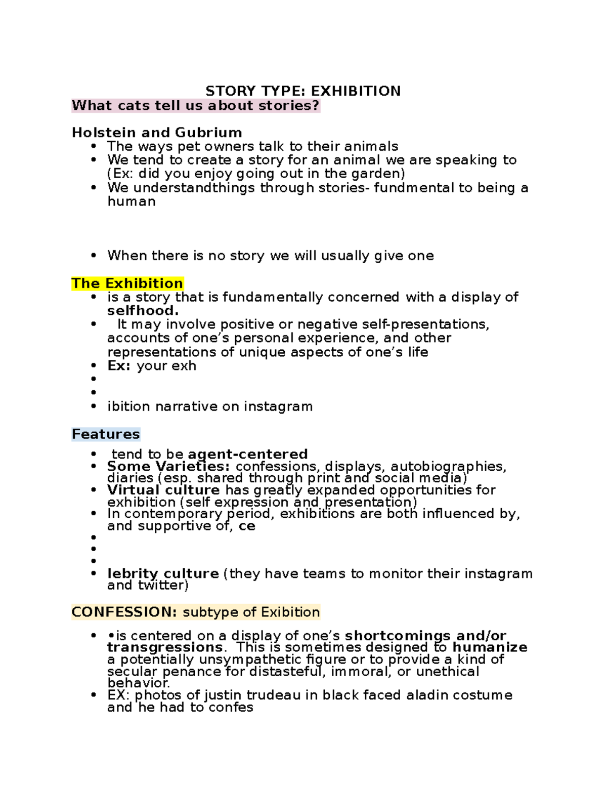Exhibition note 1 - STORY TYPE: EXHIBITION What cats tell us about ...