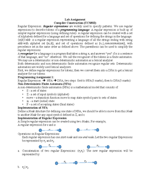 Compiler Construction - UCS802 - TIET - Studocu