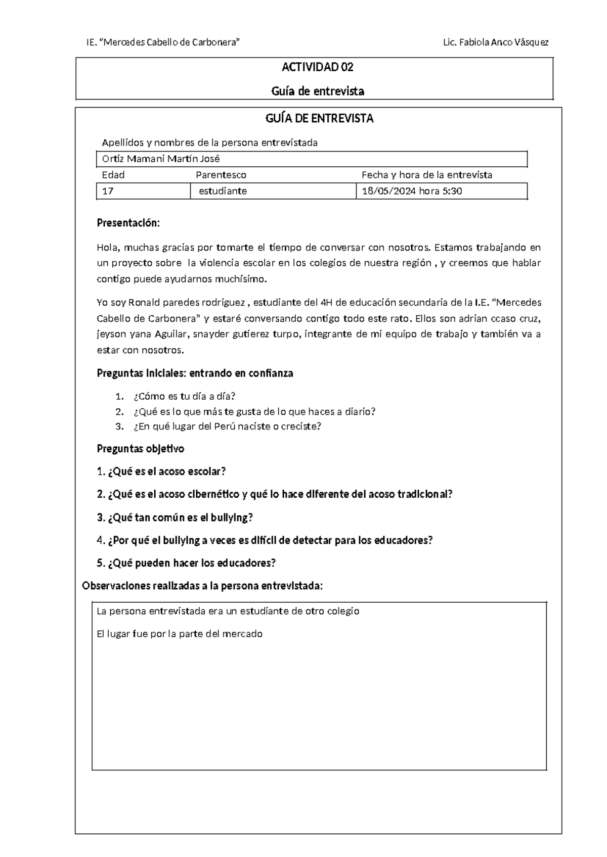 Act 02 - SA 01 - EPT 4º - Resumen Java fundamentals - IE. “Mercedes ... Act 02 - SA 01 - EPT 4º - Resumen Java fundamentals - IE. “Mercedes ...
