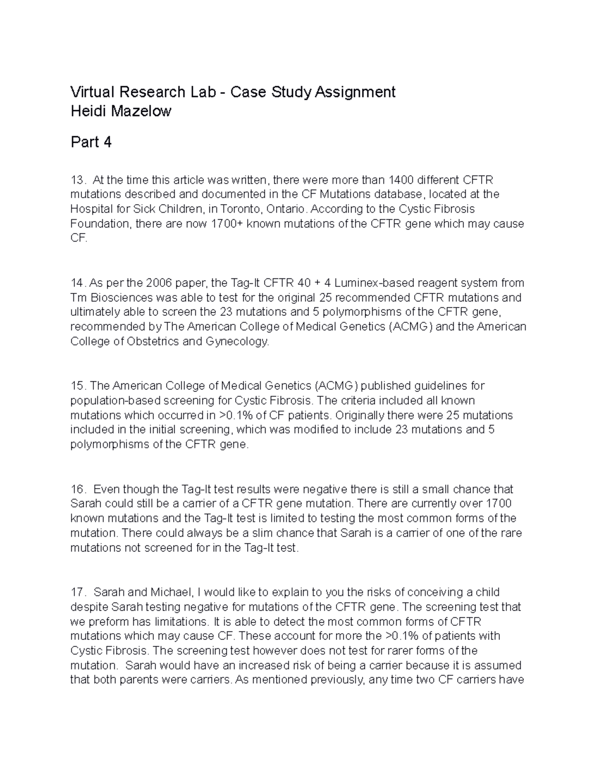 Case Study Part 4 5 6 - Virtual Research Lab - Case Study Assignment ...