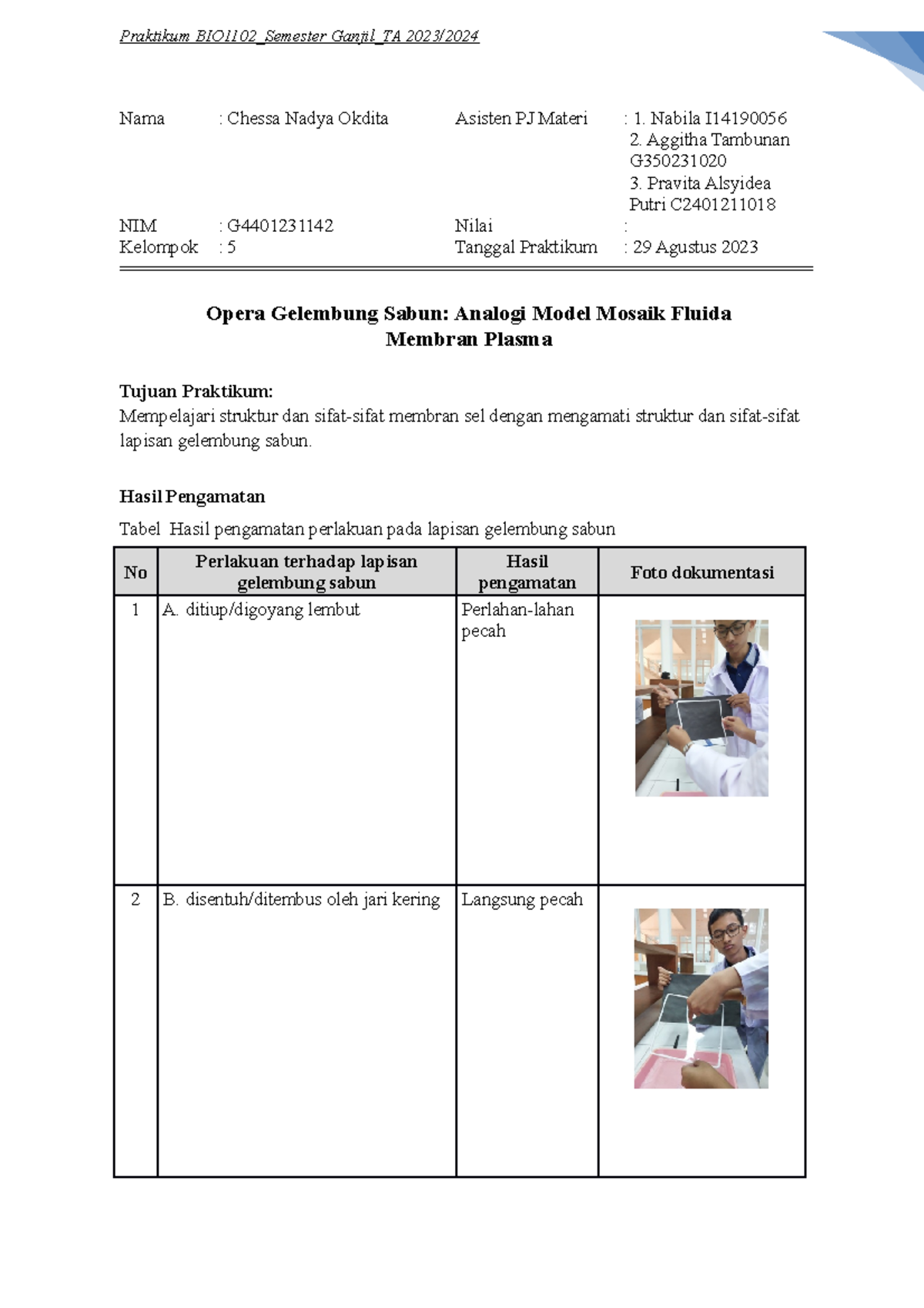 BIO1102 2023 Ganjil 03b Lembar Kerja Opera gelembung sabun - Nama ...