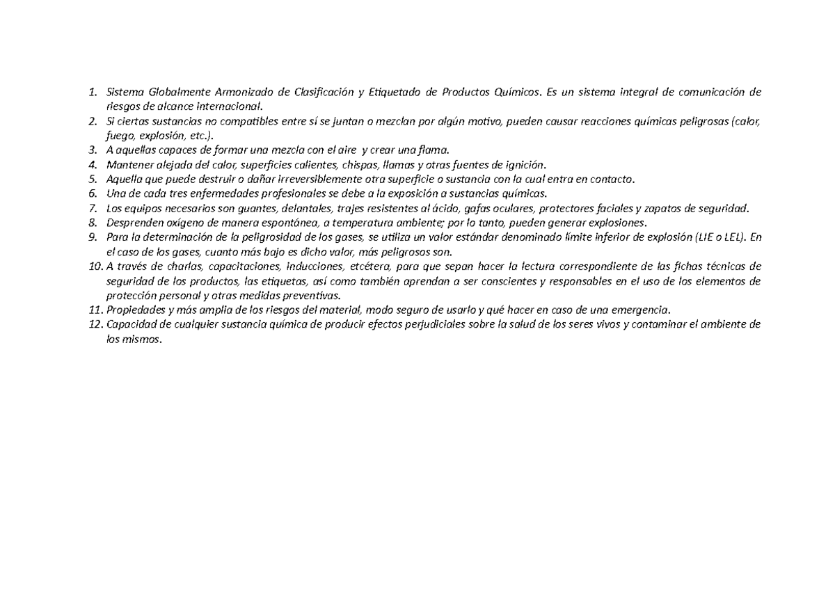 Seguridad y higiene API 2 - Sistema Globalmente Armonizado de ...