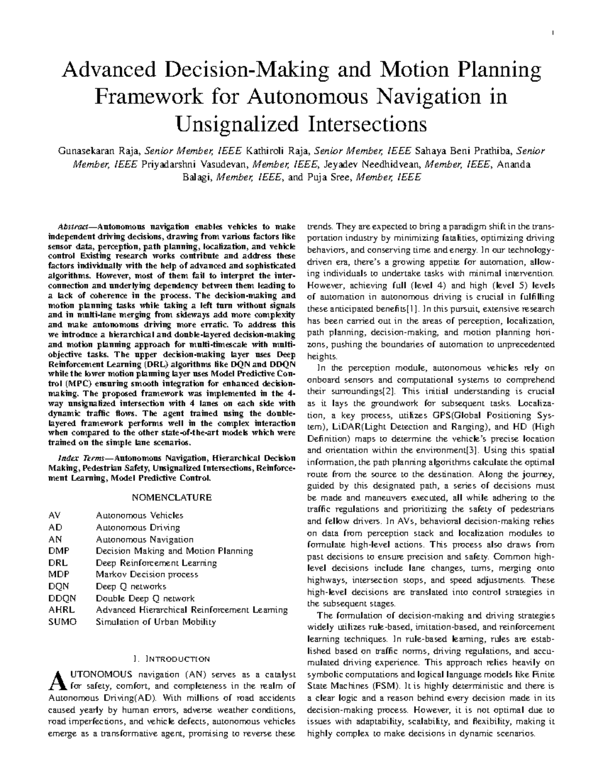 IEEE Journal Submission Trans on MTT example - Advanced Decision-Making and Motion Planning ...
