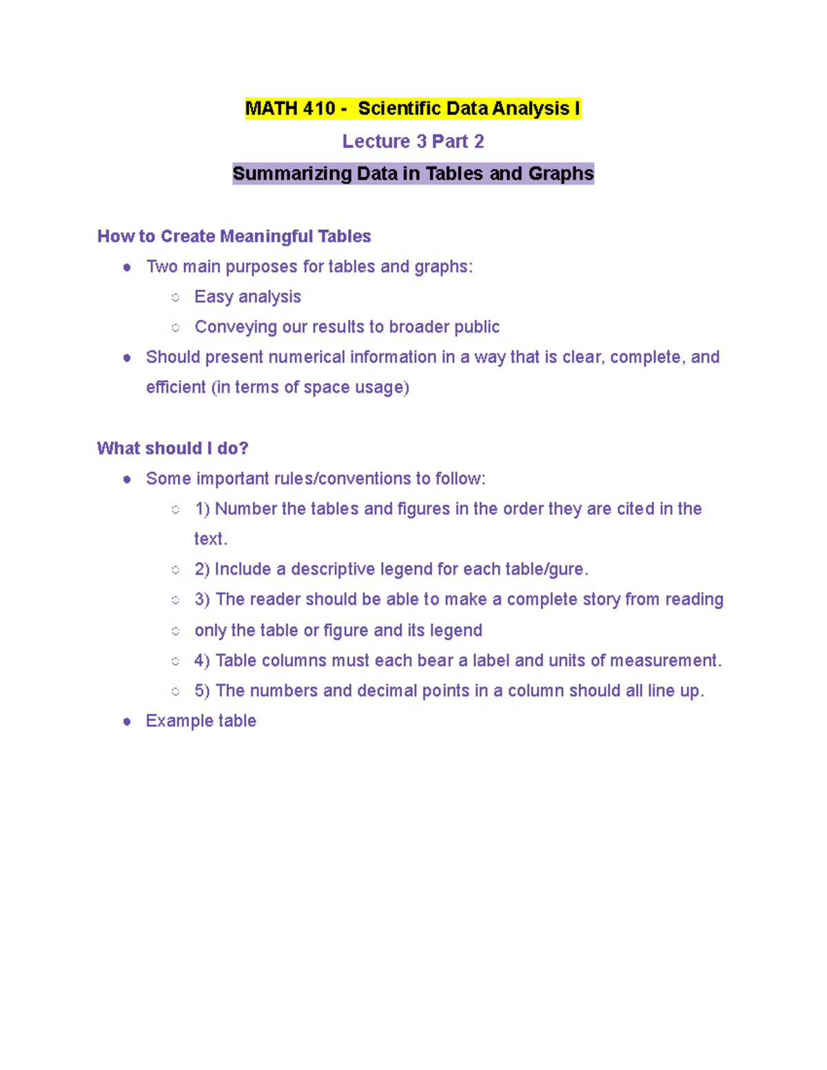 MATH 410 Lecture 3 Part 2 Fall 2020 - MATH 410 - Scientific Data ...