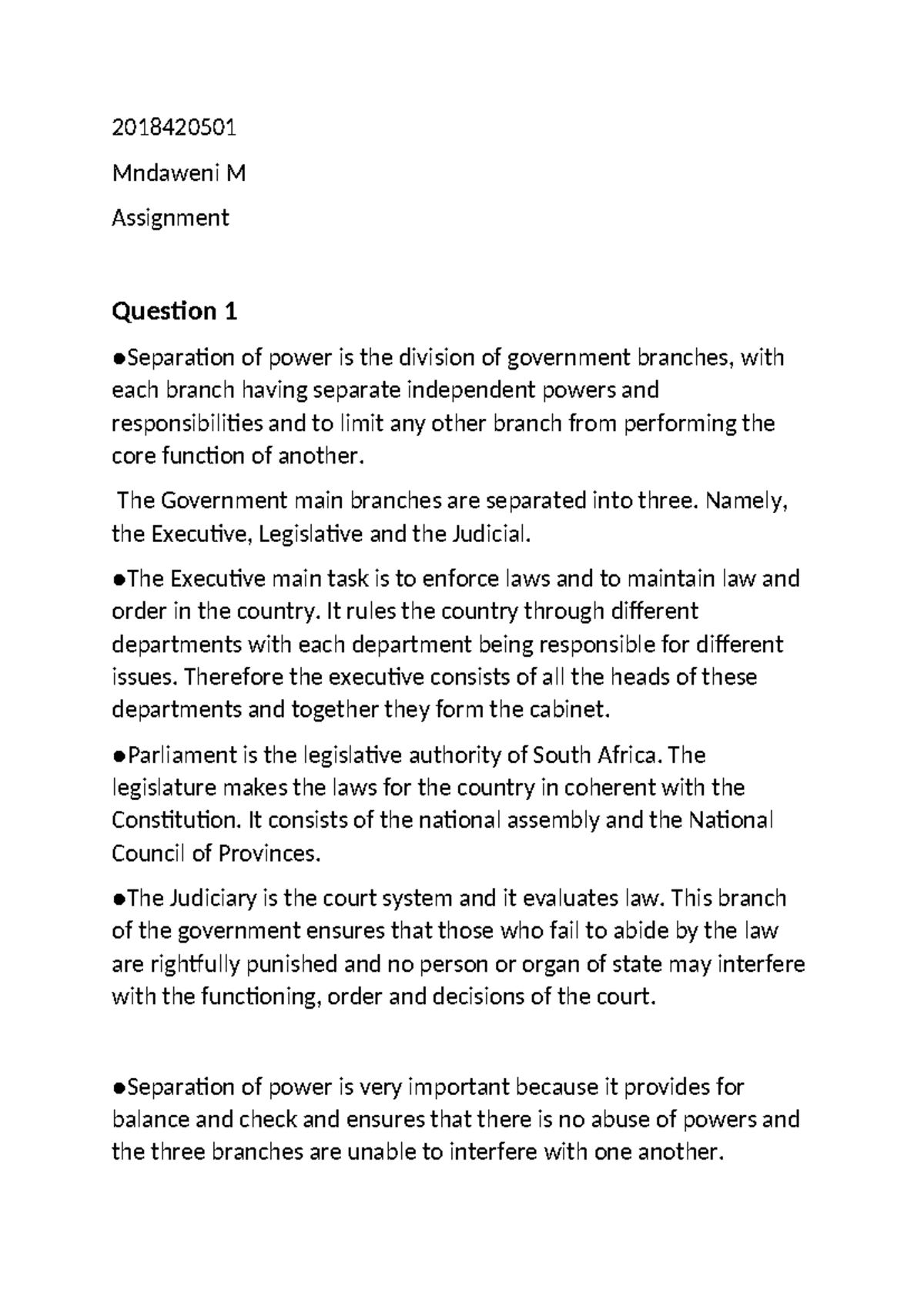 LSKL assignment - asssignment - 2018420501 Mndaweni M Assignment ...