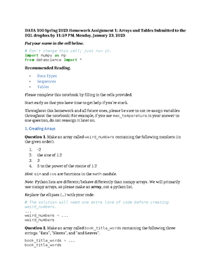 DATA 100 Homework Assignment 1 - DATA 100 Fall 2021 Homework Assignment ...