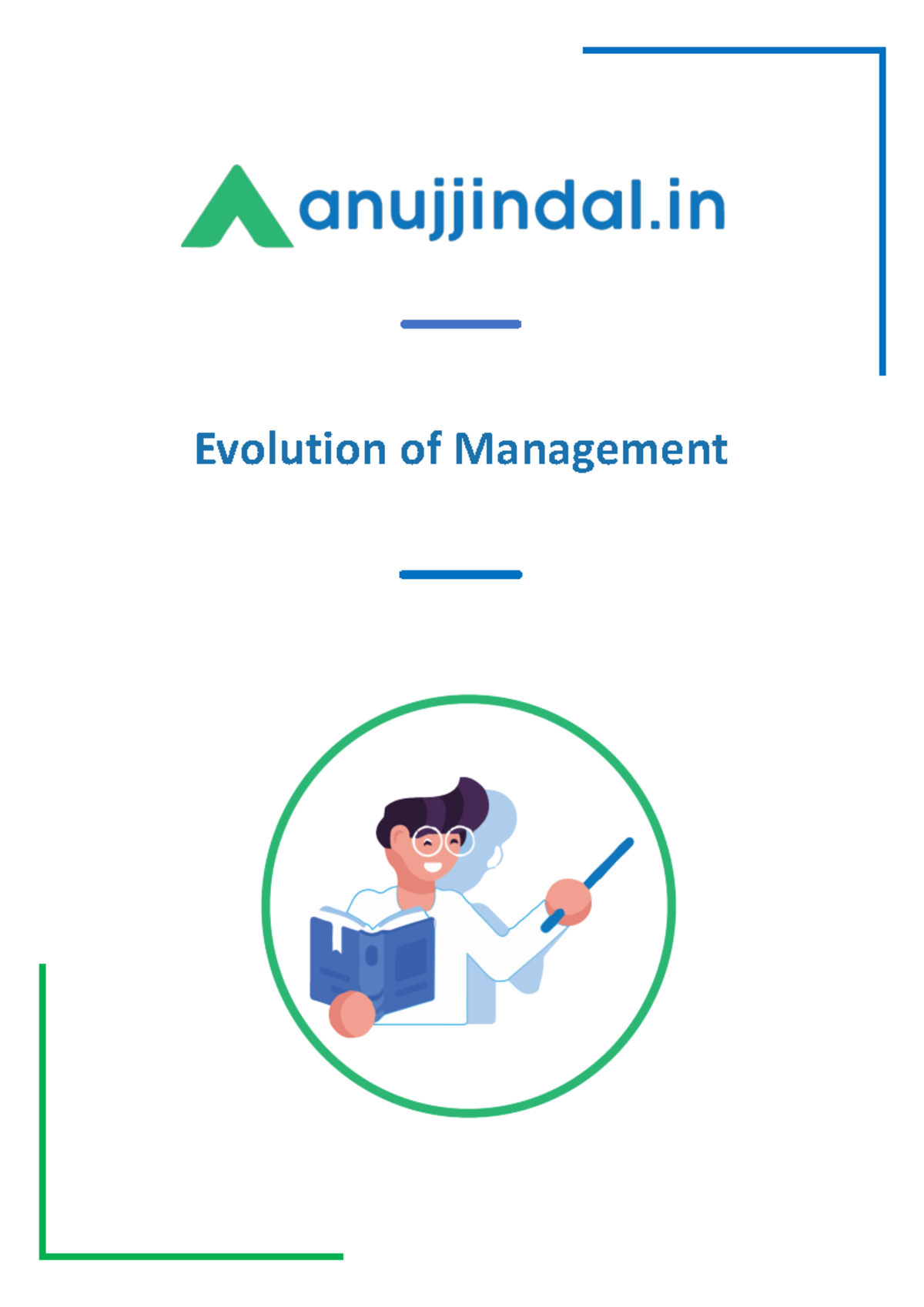 Evolution-of-Management - Evolution of Management Table of Contents ...