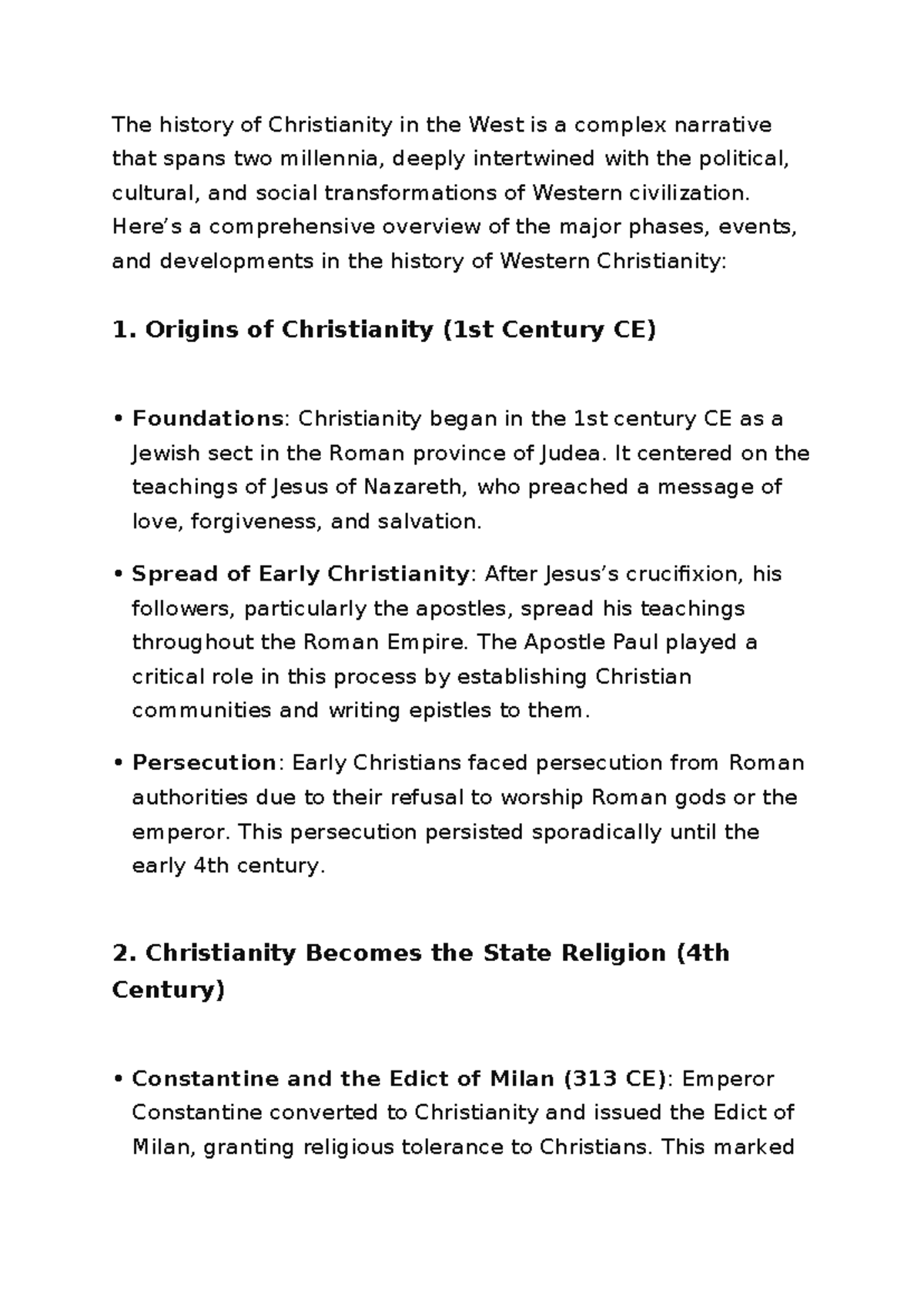 History Of Christianity at Alicia Tuckett blog