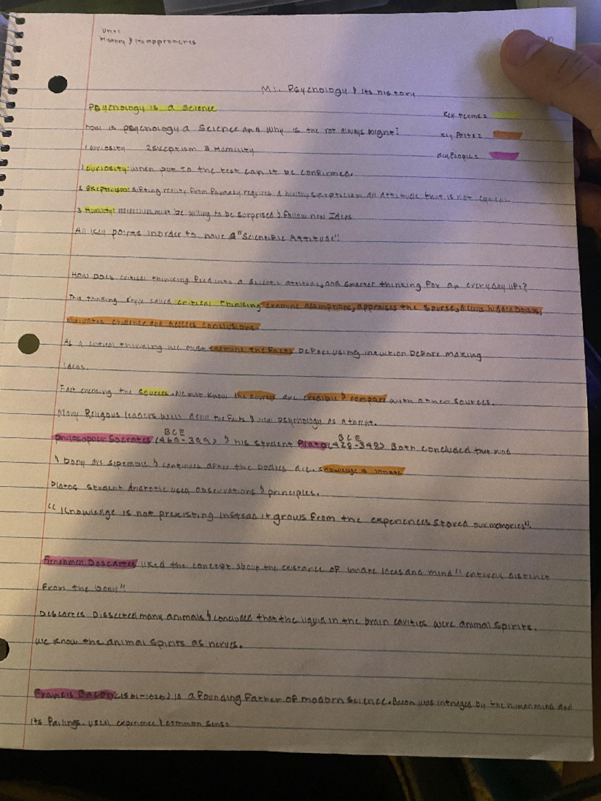 module 1 notes for AP pyschology - Studocu