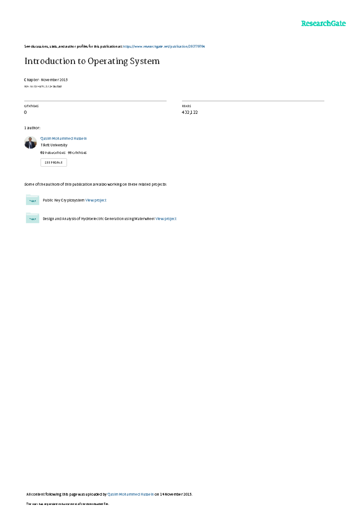 1operatingsystem Part 1 - See discussions, stats, and author profiles ...