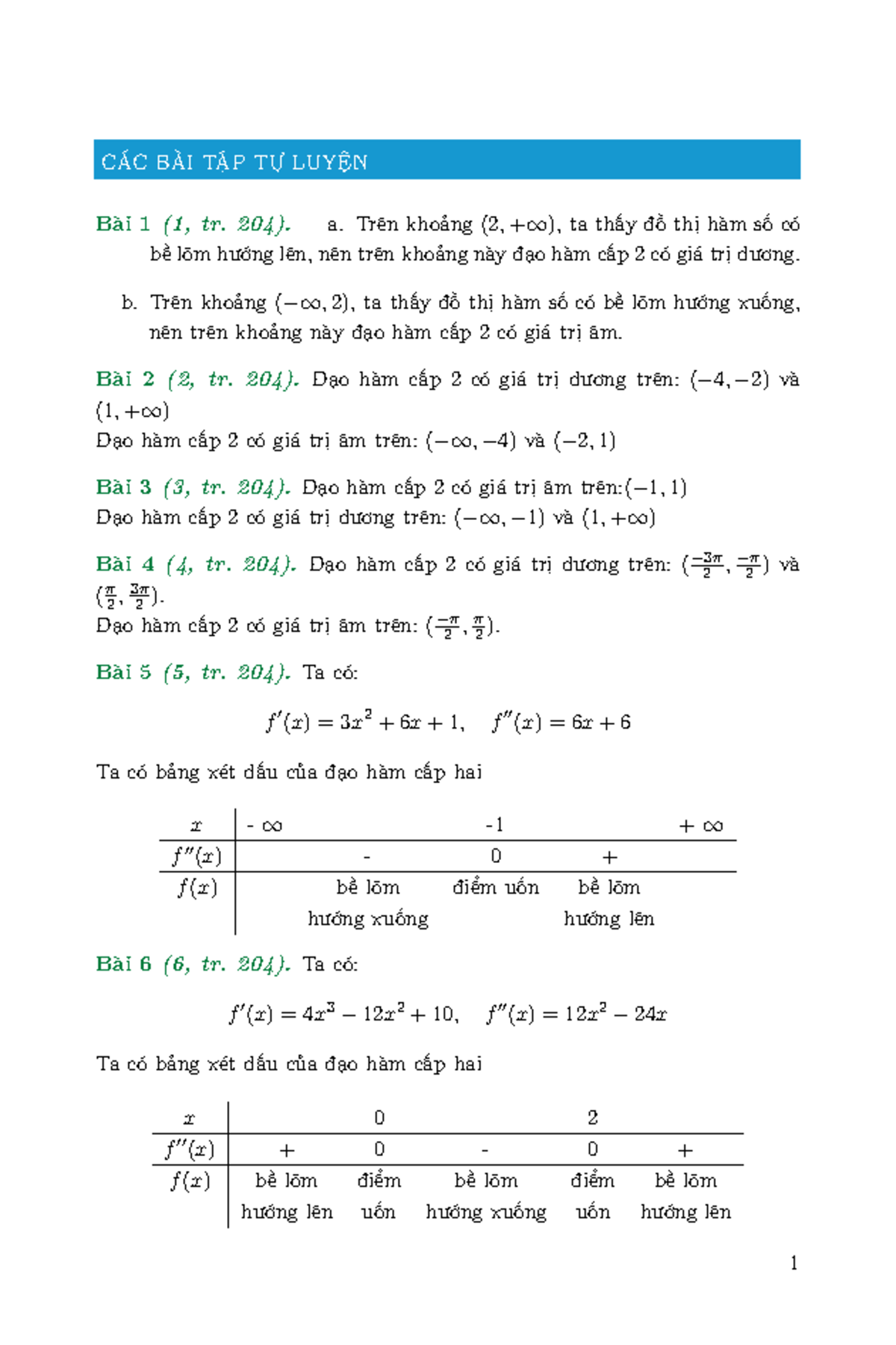 Chuong 3 - HOC - CÁC BÀI TẬP TỰ LUYỆN Bài 1 (1, tr. 204). a. Trên ...