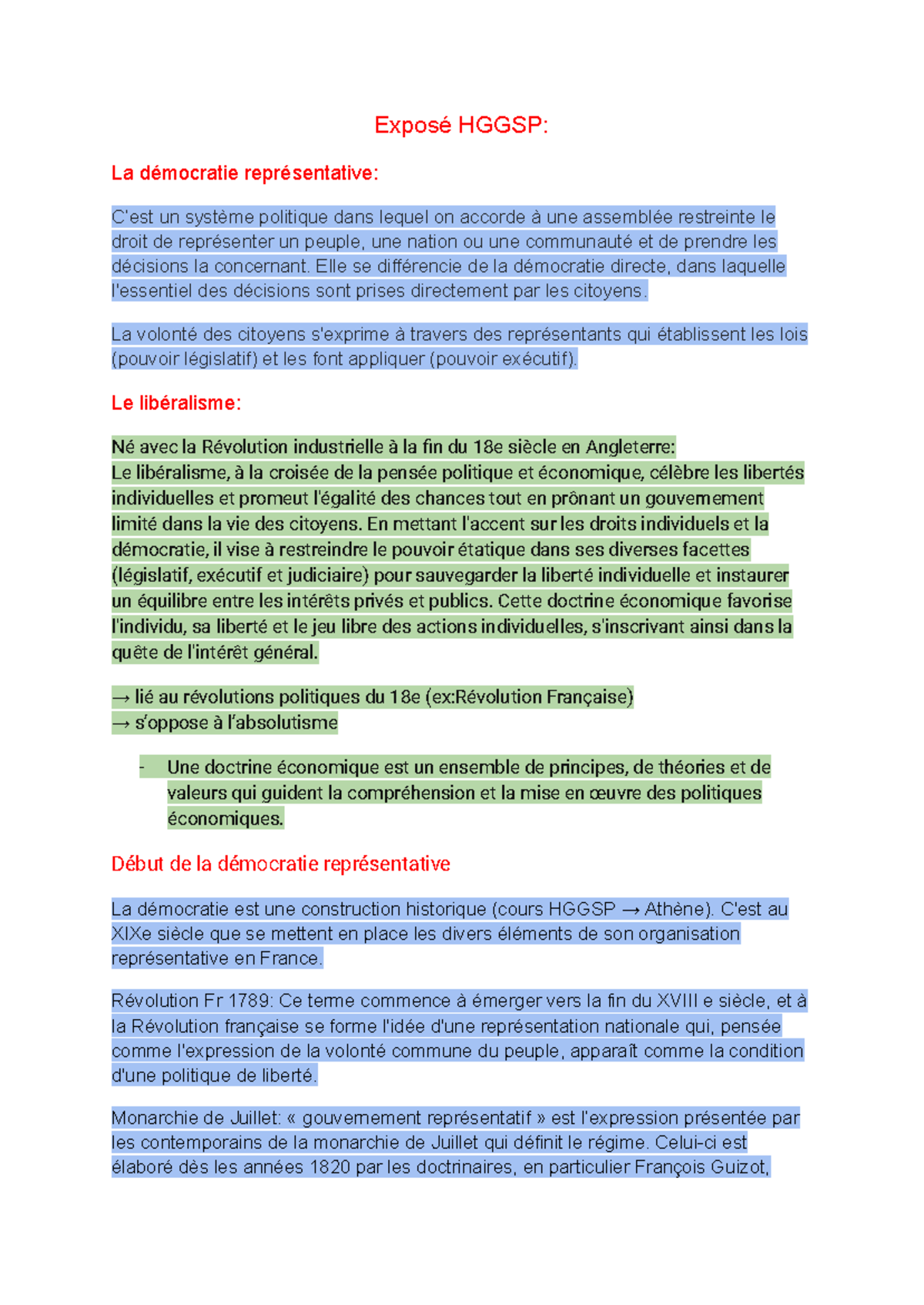 Démocratie représentative - Exposé HGGSP: La démocratie représentative ...