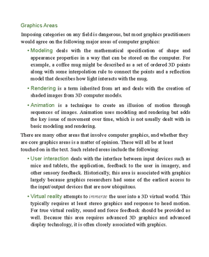 Two Dimensional Graphics - Things are simpler, and a lot easier to ...