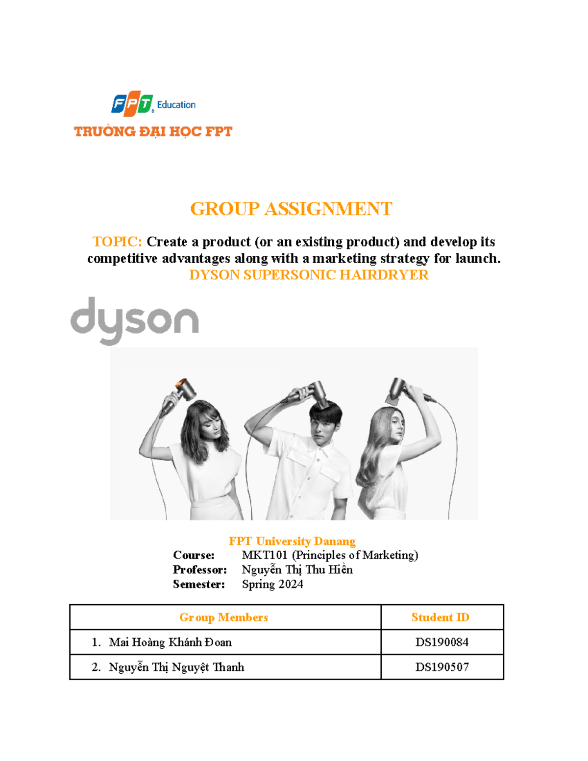 Group Assignment - Report - GROUP ASSIGNMENT TOPIC: Create a product ...