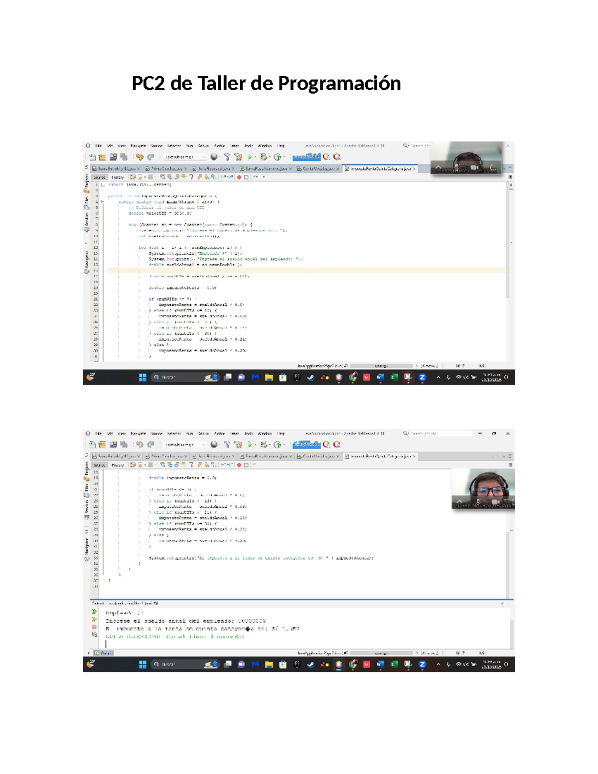 Pregunta 6 pc2 - Taller de programacion - PC2 de Taller de Programación - Studocu