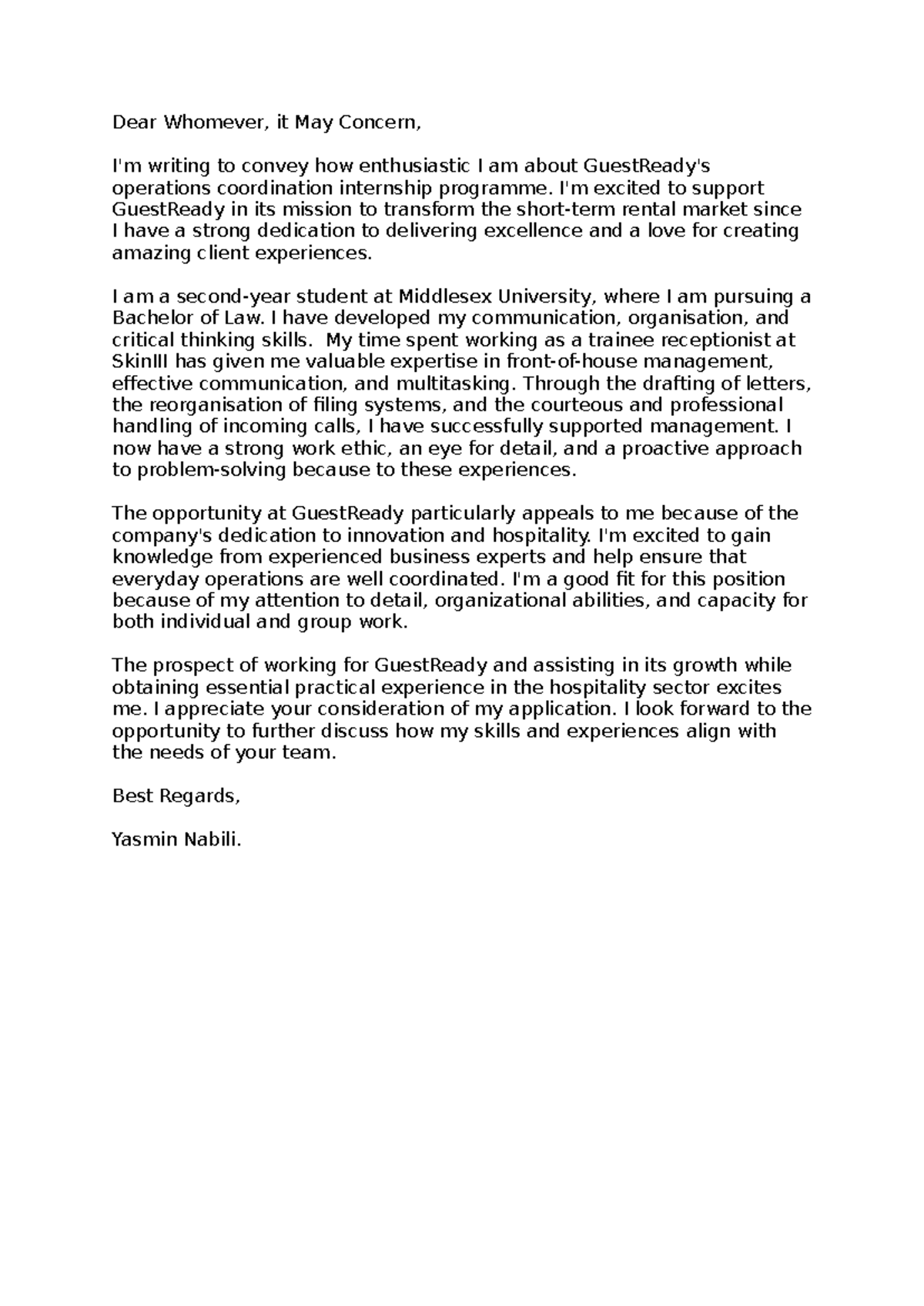 cover letter example - Dear Whomever, it May Concern, I'm writing to ...