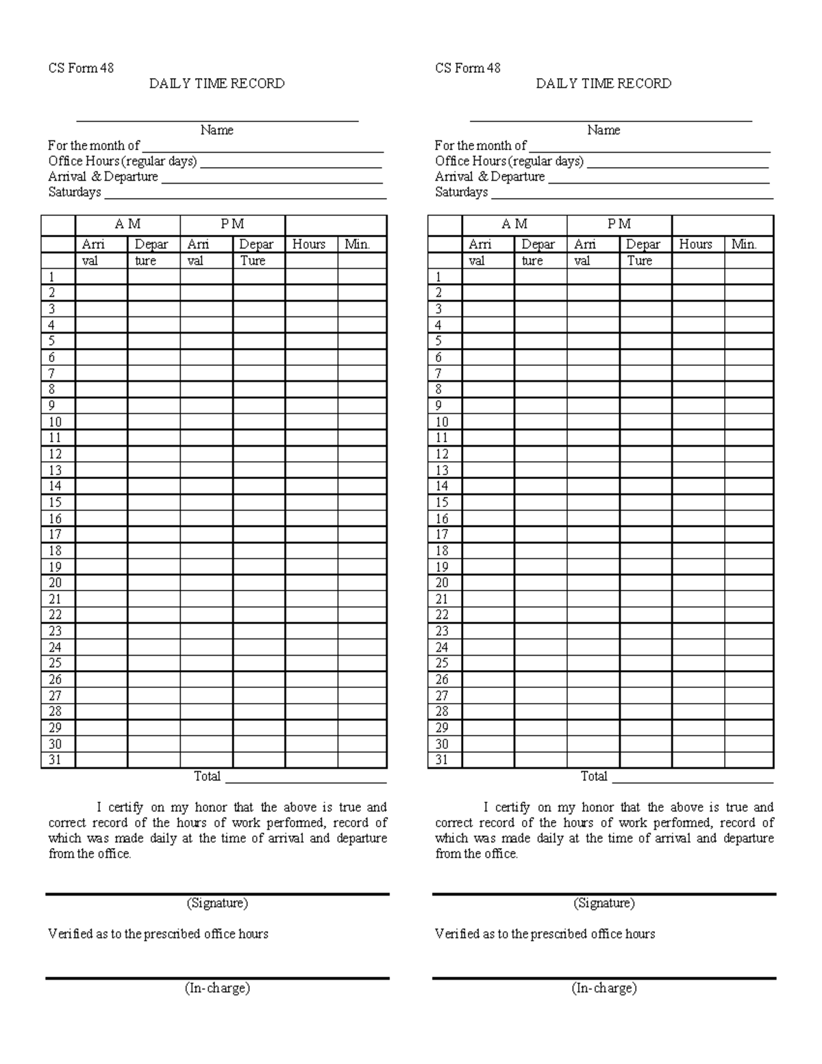 Cs-48-form - This guidelines is credited to the rightful owner - CS ...