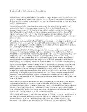 2-2 Project Proposal - DeAnna Robinson SNHU-PHL- Ethics in Global ...