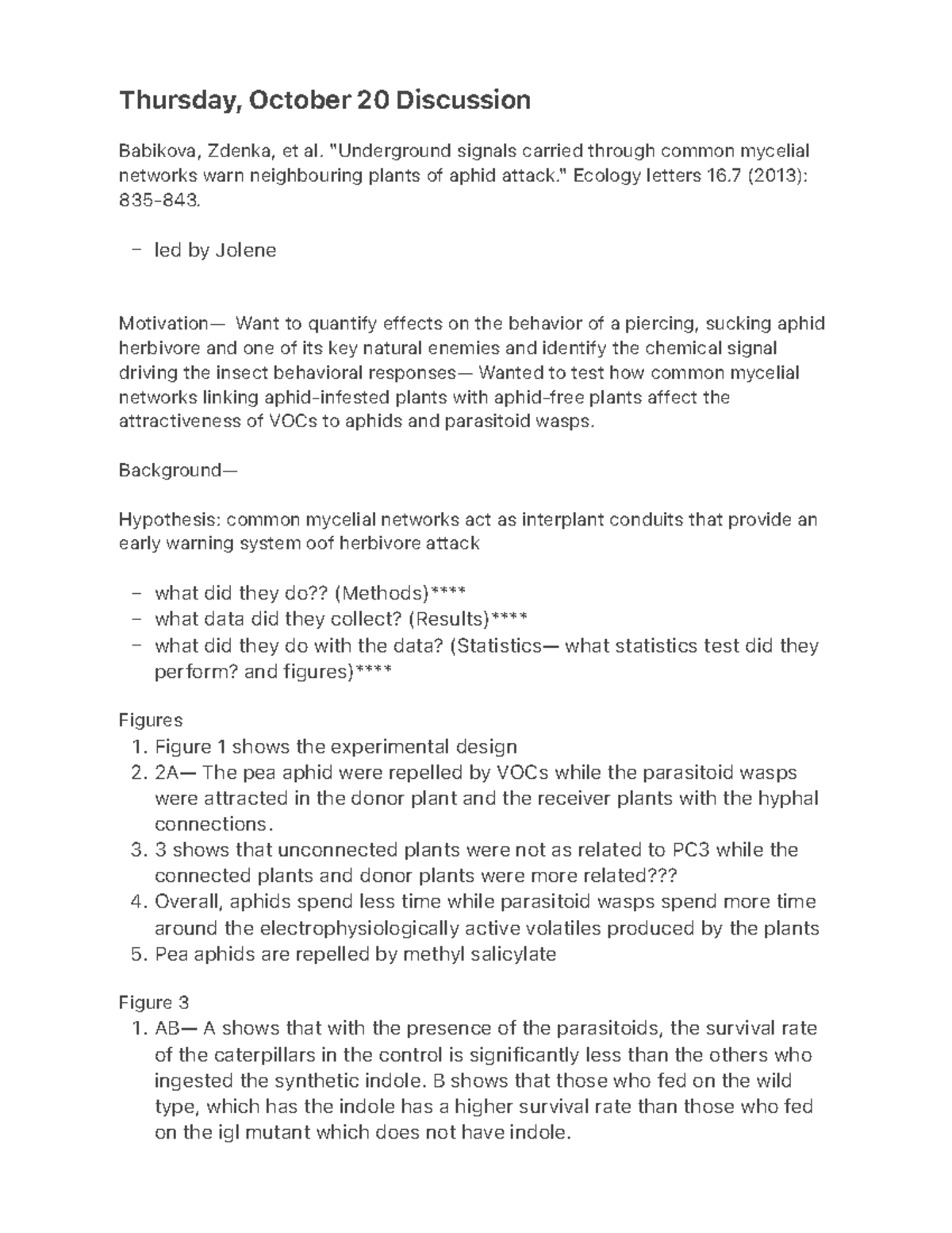 Thursday, October 20 Discussion - 1. 2. 3. 4. 5. 1. Thursday, October ...