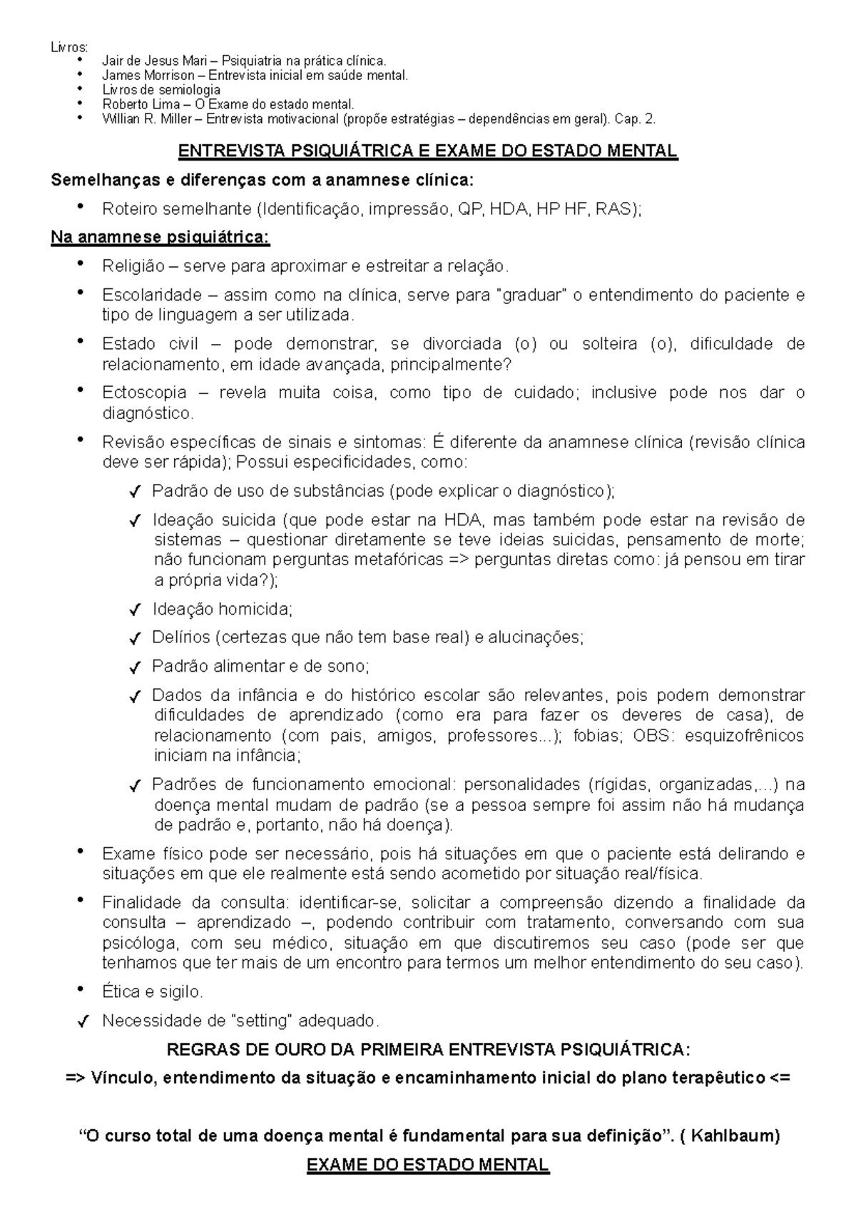 Semiologia em psiquiatria - Warning: Error during font loading: XMLHttpRequest is not defined ...