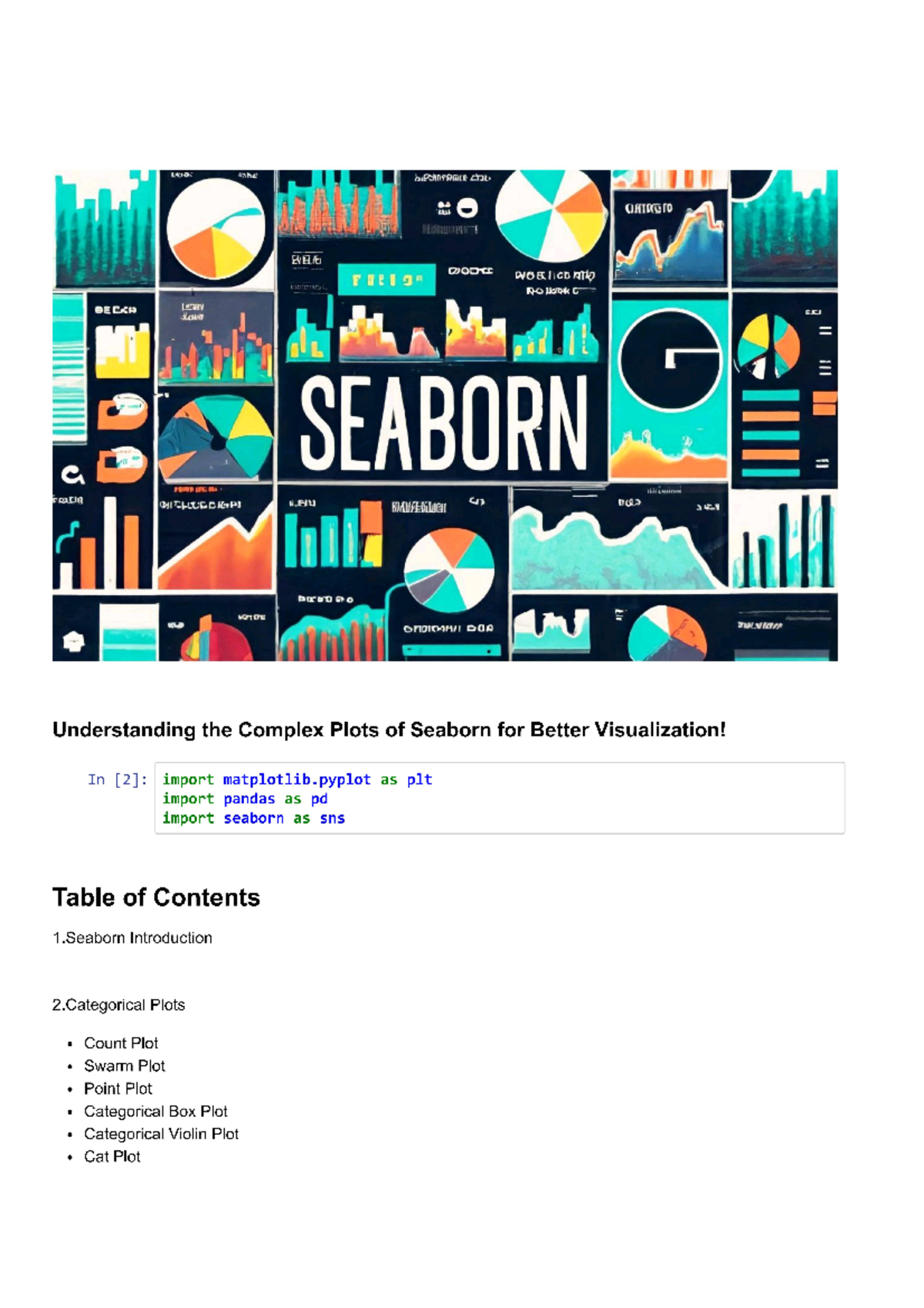 Seaborn - Business Statistics And Analytics For Decision Making - Studocu