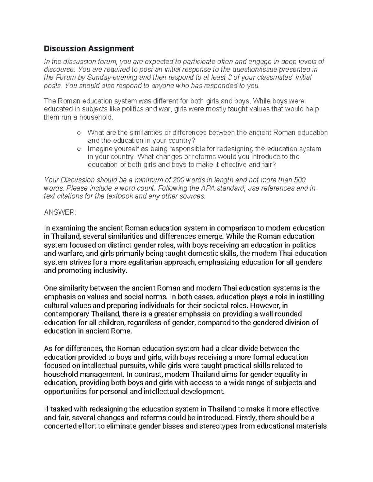 HIST1421 - Discussion - Discussion Assignment In the discussion forum ...