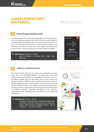 Material complementario - Module 01: Business model concept and types. the entrepreneurial ...