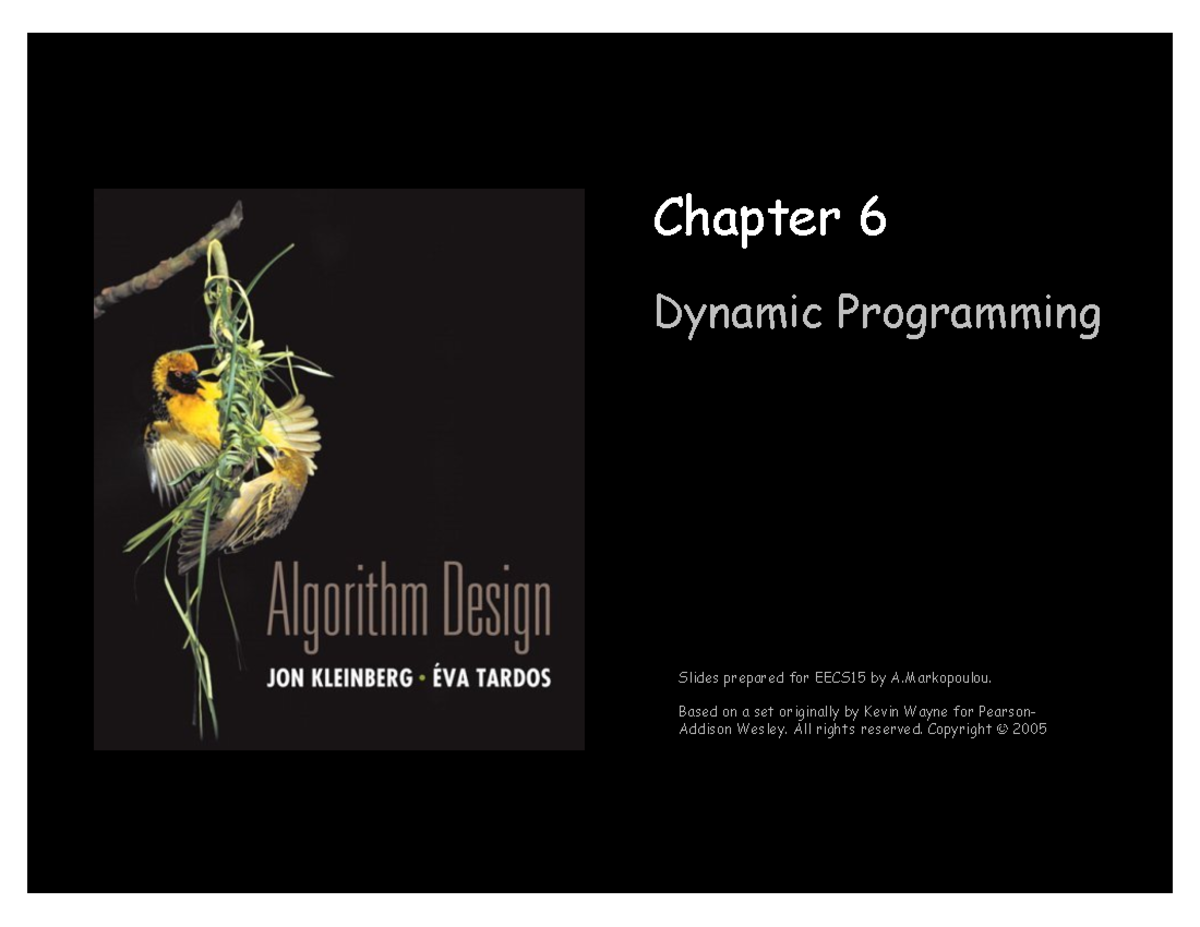 06bellman-ford - Lecture notes 6 - Chapter 6 Dynamic Programming Slides ...