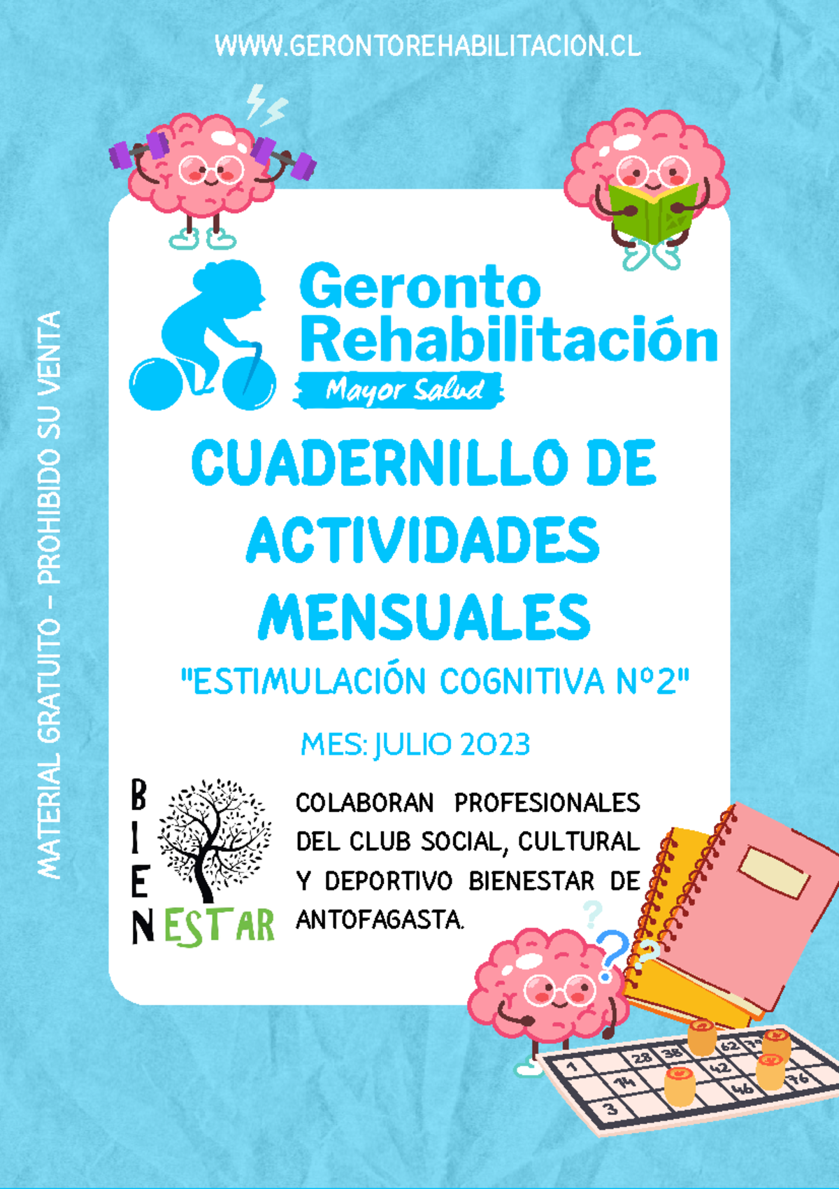 Cuadernillo DE Estimulacion Cognitiva Geronto Rehabilitacion Julio 2023 ...